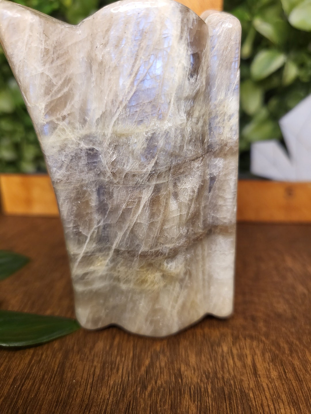 Moonstone X Sunstone Coffin Crystal Carving - Etsy