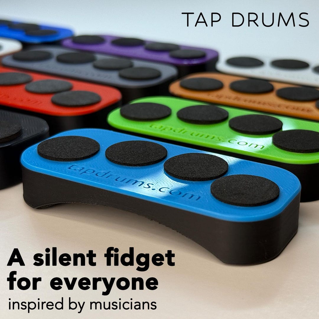 Tap Drums SILENT - A Silent Fidget for Everyone, Inspired by Musicians ...