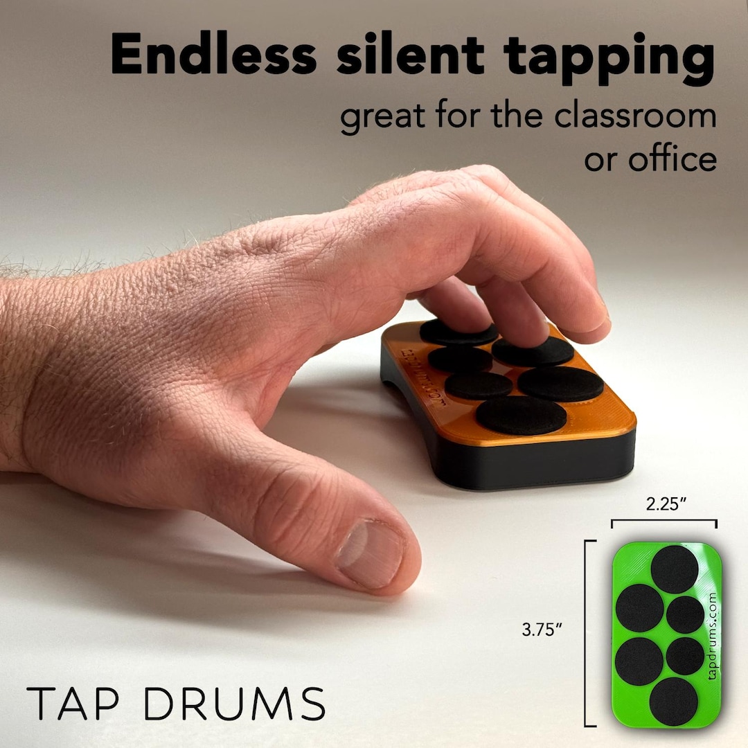Tap Drums XL QUAD - A Silent Fidget for Everyone, Inspired by Musicians ...