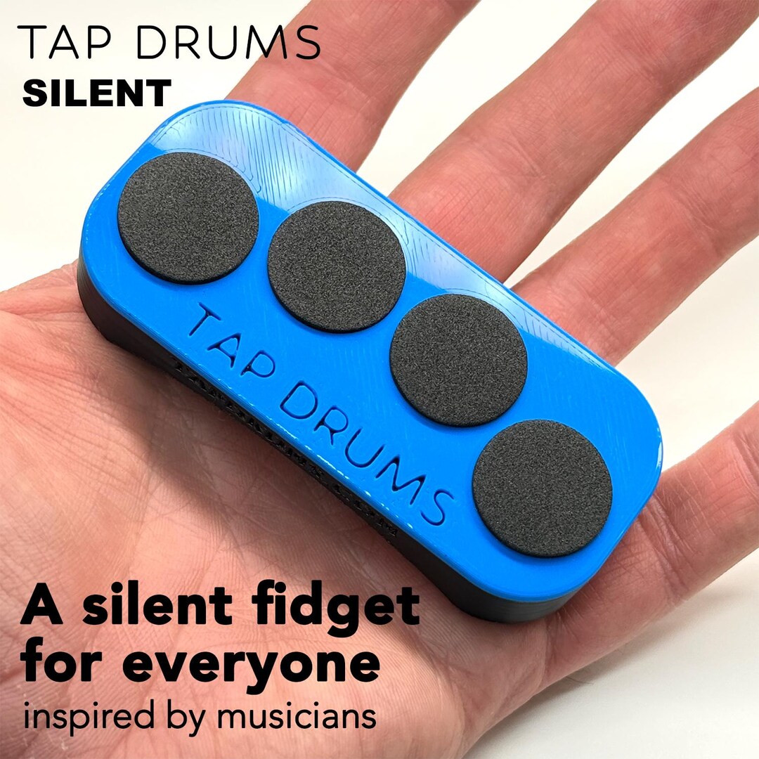 Tap Drums SILENT - A Silent Fidget for Musicians and Tappers (video in ...