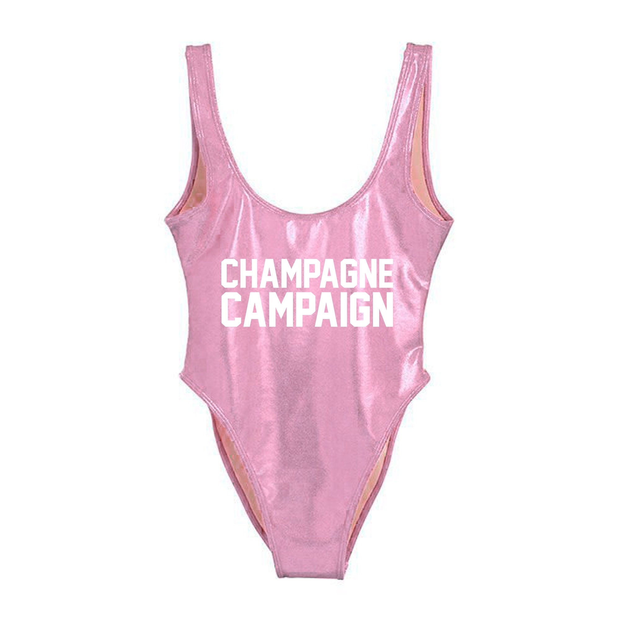 Champagne Campaign Premium Swimsuit Quality One Piece - Etsy