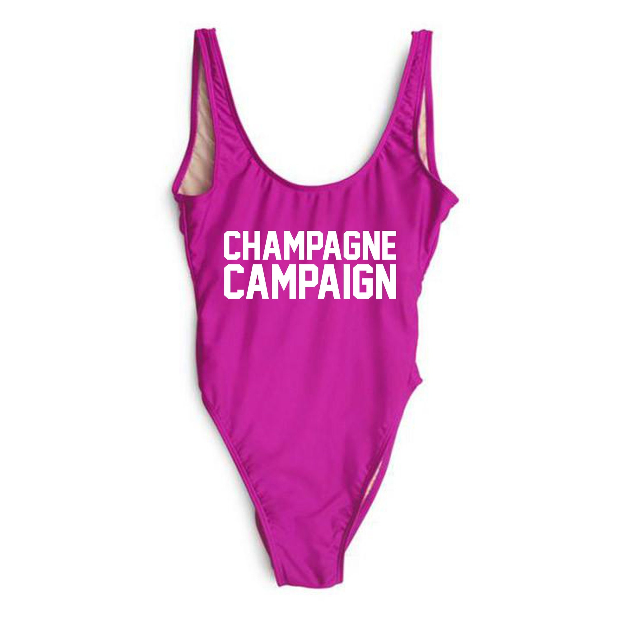 Champagne Campaign Premium Swimsuit Quality One Piece - Etsy