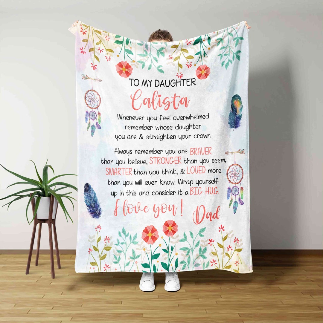 Personalized Name Blanket, Flower Blanket, Dream Catcher Blanket ...