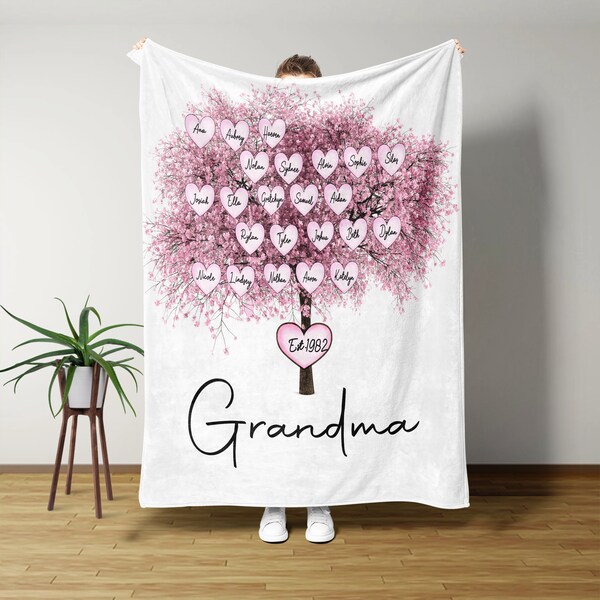 Family Tree Blanket - Etsy