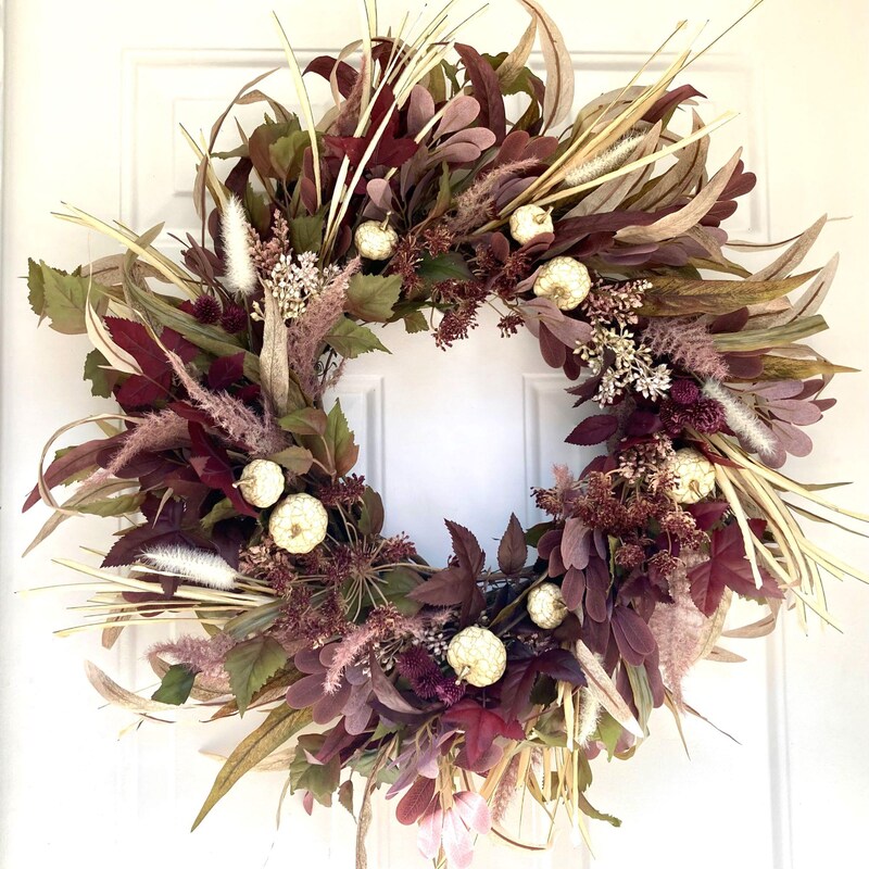 Purple Fall Wreath - Etsy