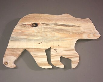 Rustic Bear Wall Decor - Etsy