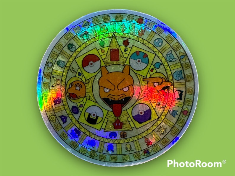 Pokemon Themed Mayan Calendar Sticker - Etsy