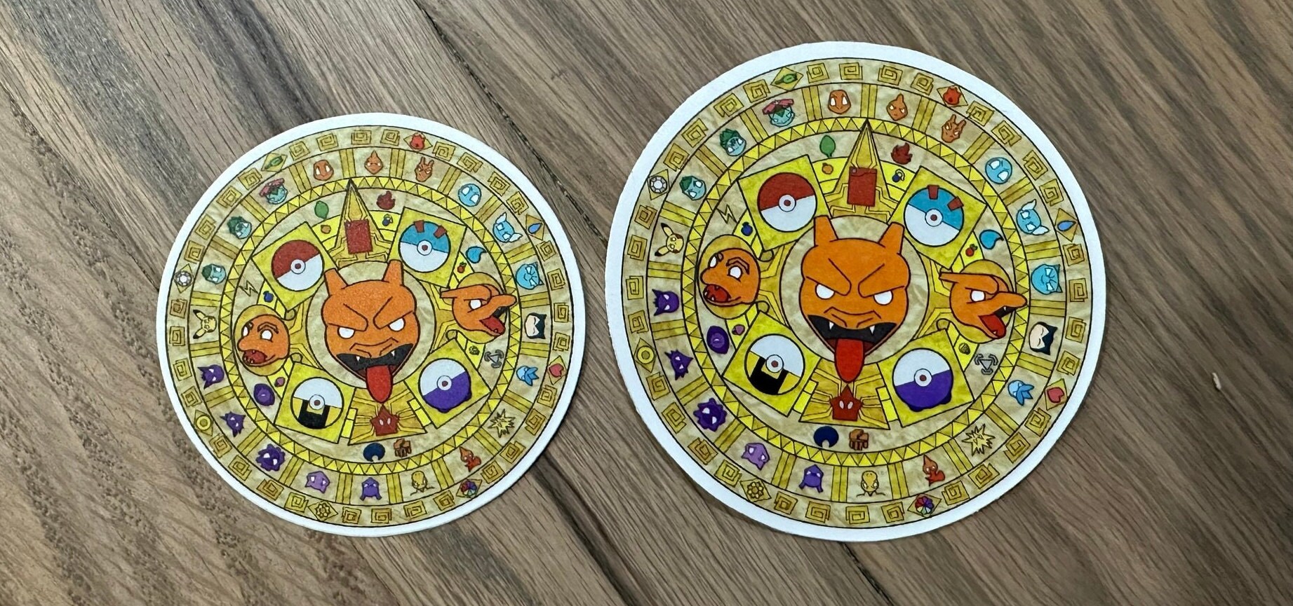 Pokemon Themed Mayan Calendar Sticker - Etsy
