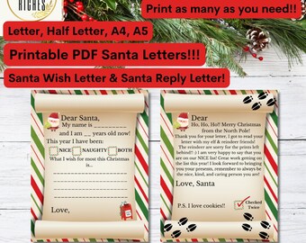 Santa Christmas Print Christmas Watercolor Print Christmas - Etsy