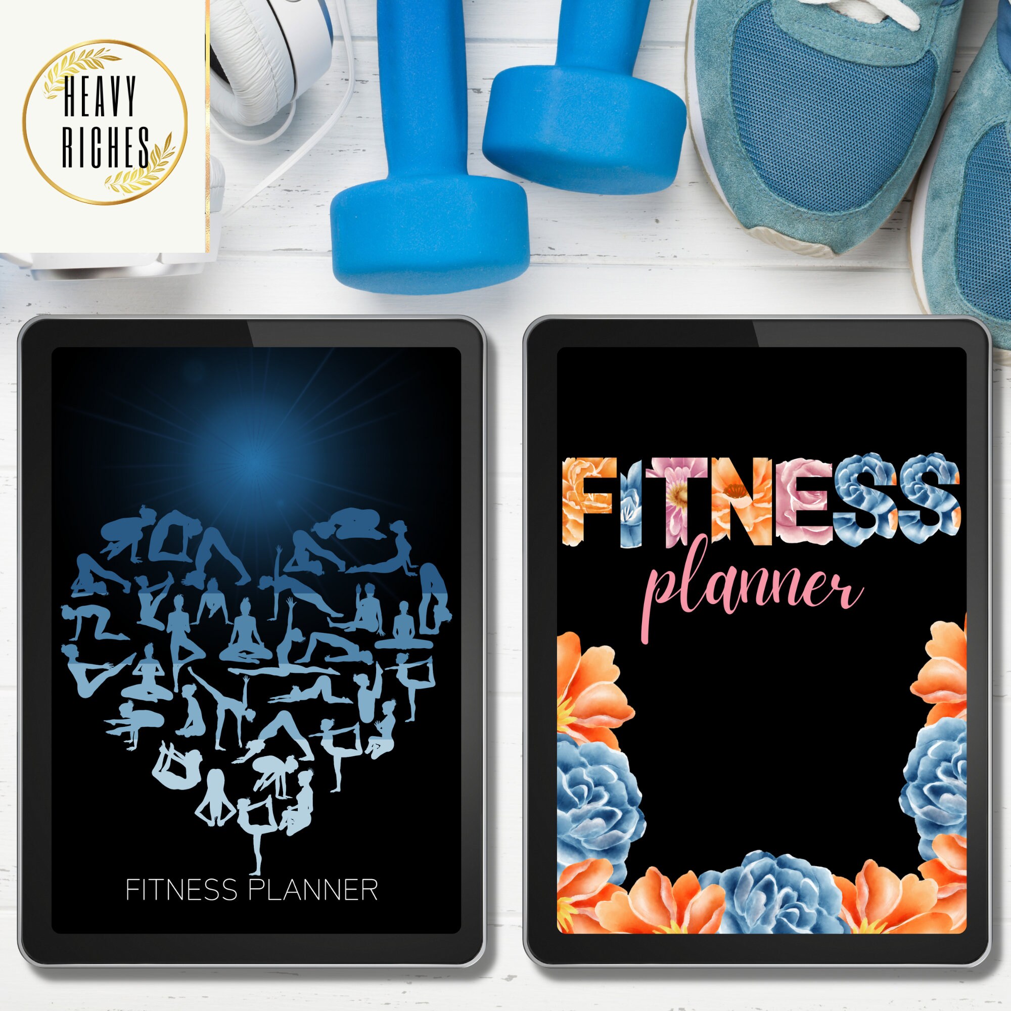 Digital Fitness Planner, 12 Week Fitness Planner, Undated iPad Planner ...