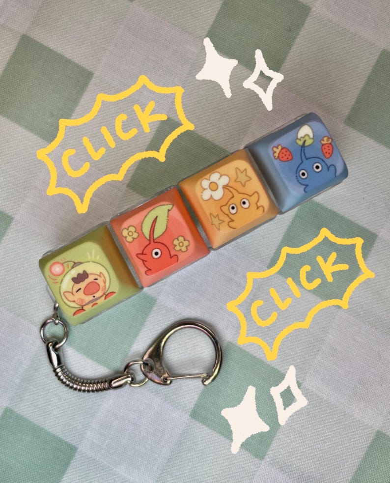 Pikmin Multi-key Clicky Keychain - Etsy