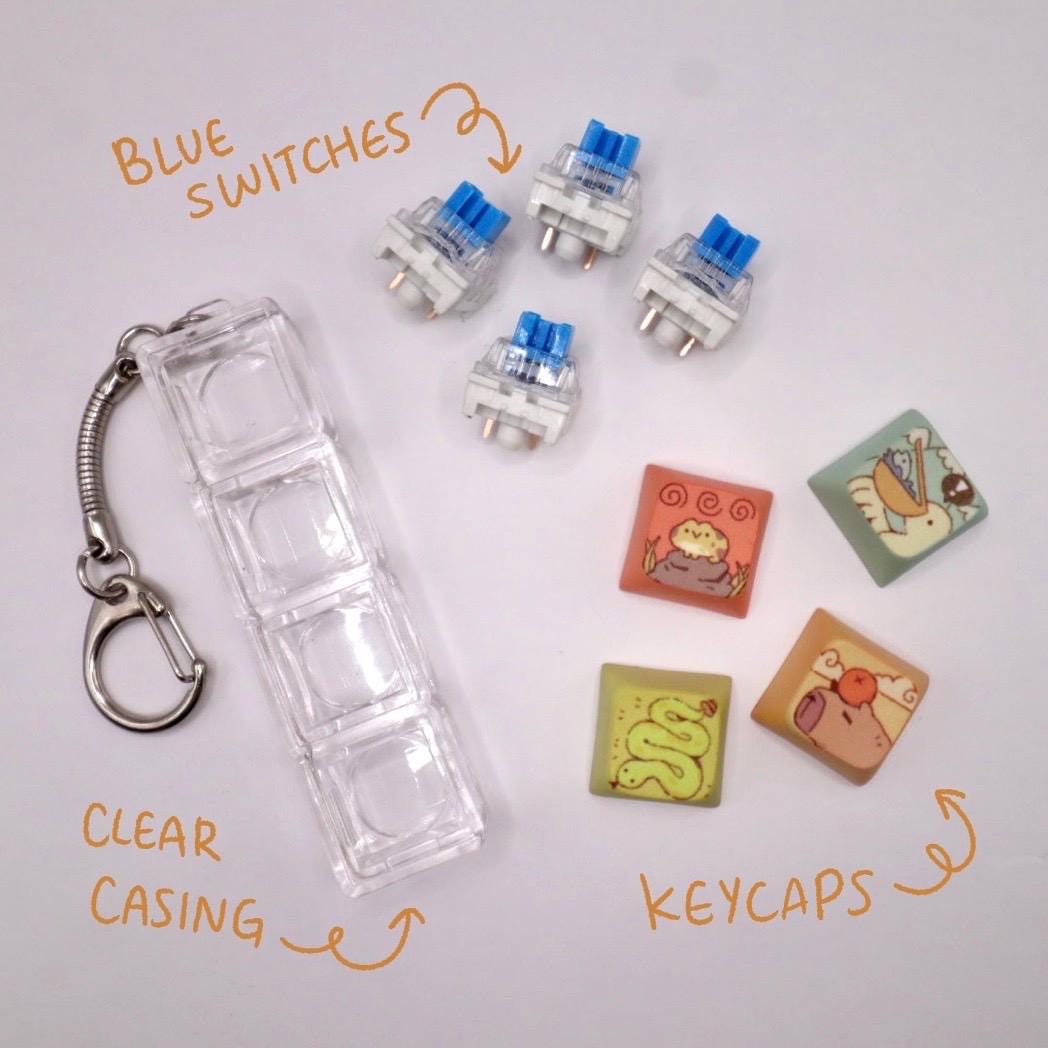 Pikmin Multi-key Clicky Keychain - Etsy