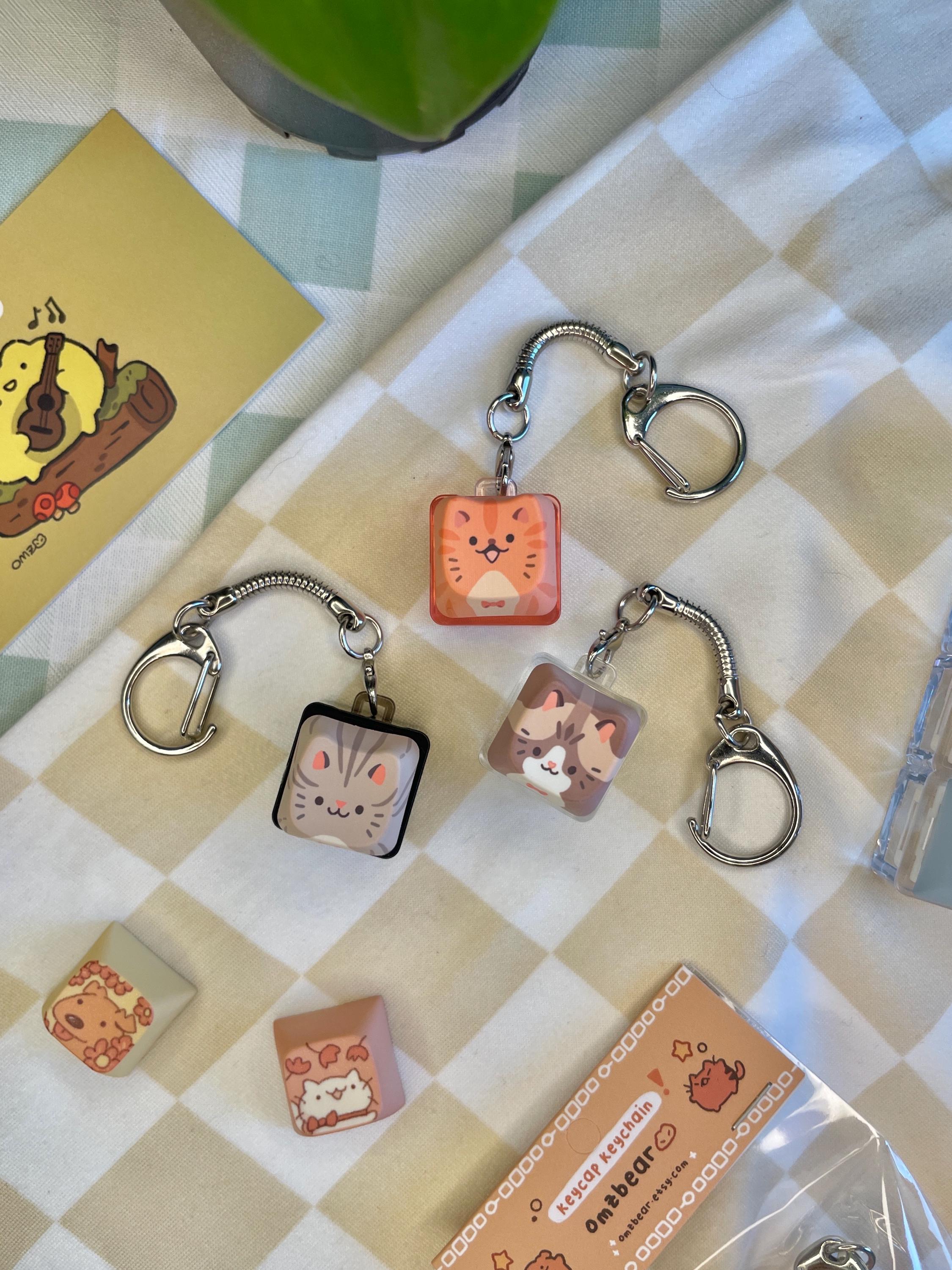 Cat Series Clicky Keychain - Etsy