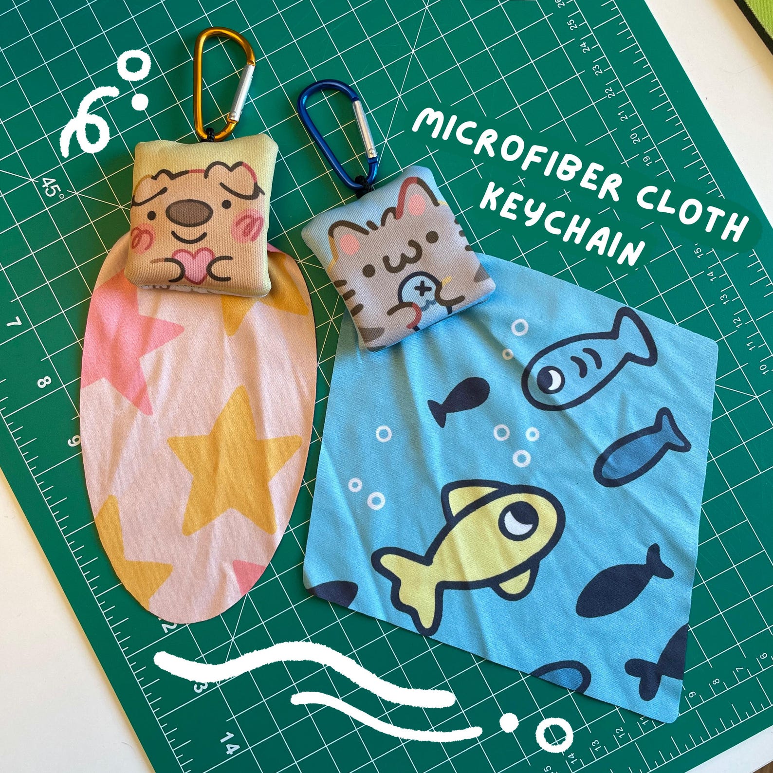 Microfiber Cloth Keychain - Etsy