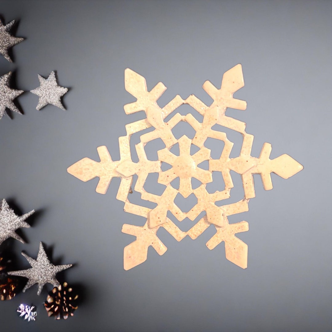 SNOWFLAKE Pin Brooch Unique Vtg. Signed A.J.C. Sparkly Glittery - Etsy