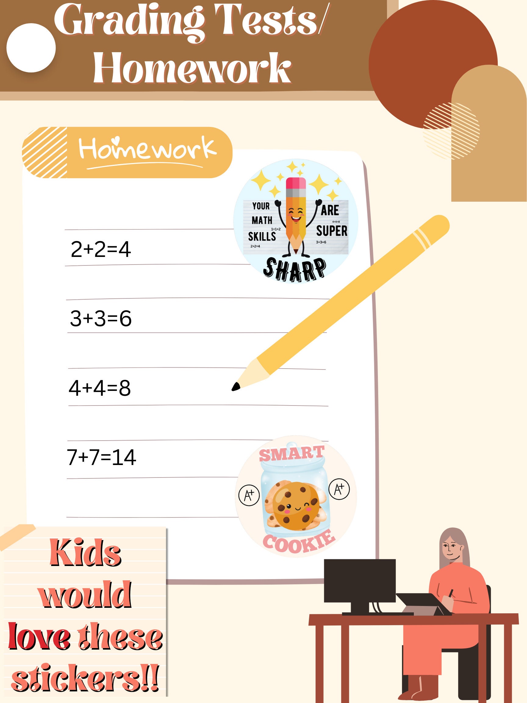 Custom School Stickers Digital// Printable Stickers - Etsy