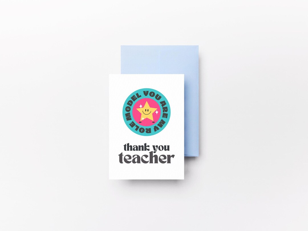 Printable Teachers' Day Card, Role Model - Etsy UK