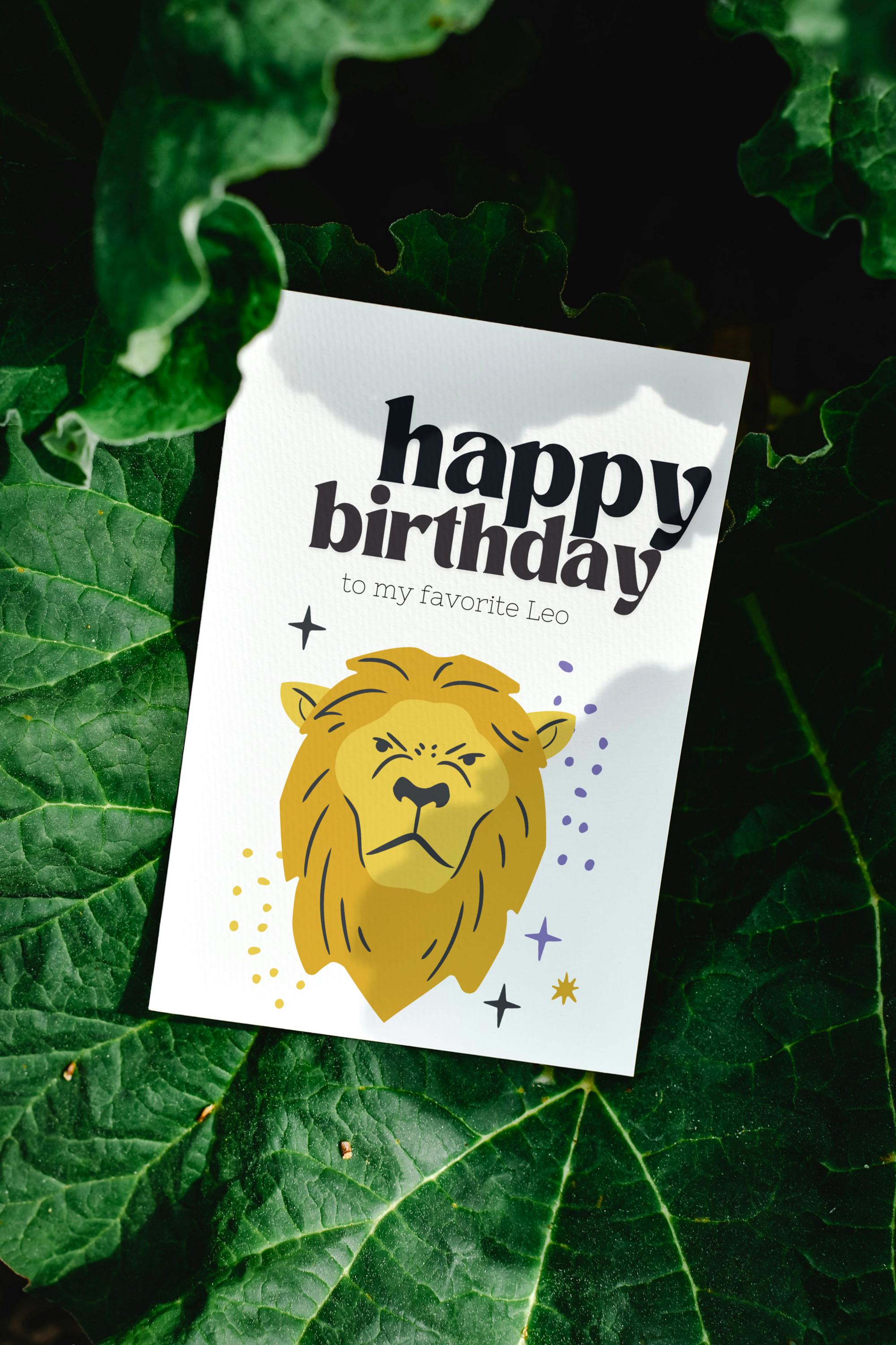 Digital Zodiac Sign Birthday Card Sets With an Envelope Template - Etsy