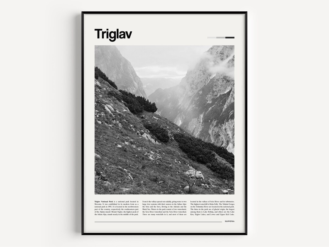 Triglav Print, Triglav Poster, Triglav Photo, National Park, Wall Art ...