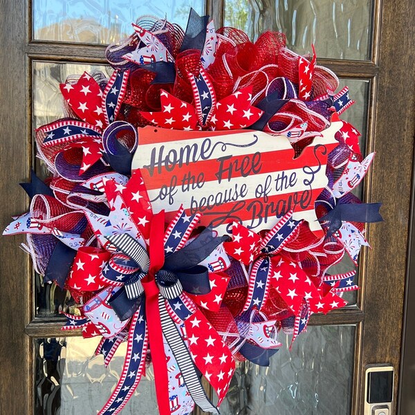 Veterans Day Wreath - Etsy