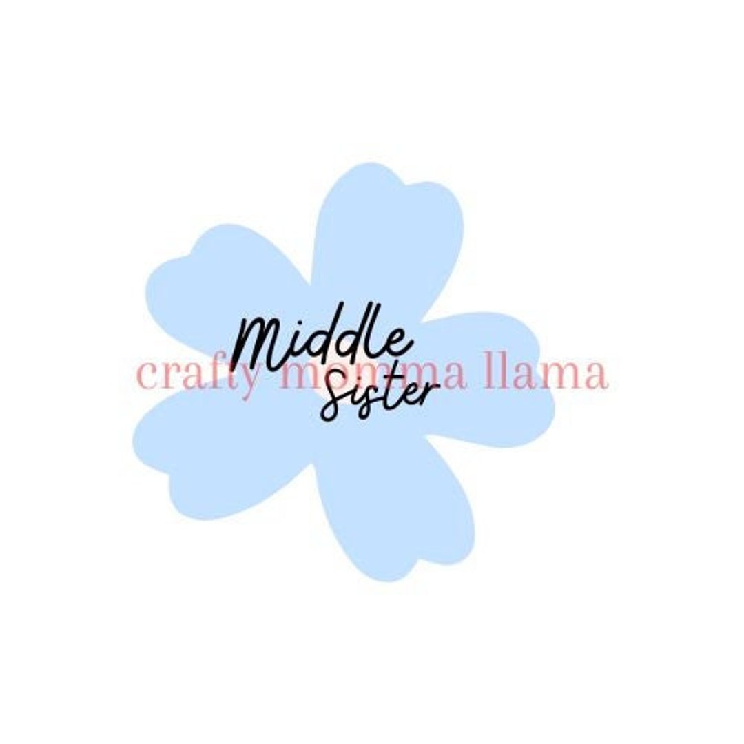 Hermana del medio SVG - Etsy México