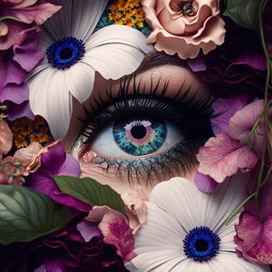 Beautiful Floral Muse Screen Saver | Phone Wallpaper | Digital Print - Etsy