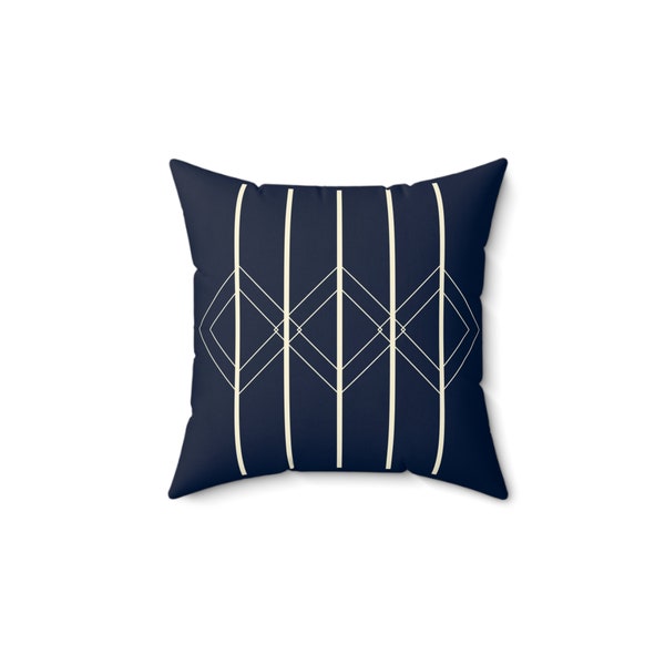 Navy Pillow - Etsy