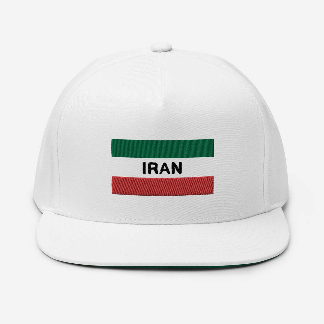 Iran Flag Flat Bill Cap, Mahsa Amini, Women Right Cap, Zan Zendgi Azadi ...