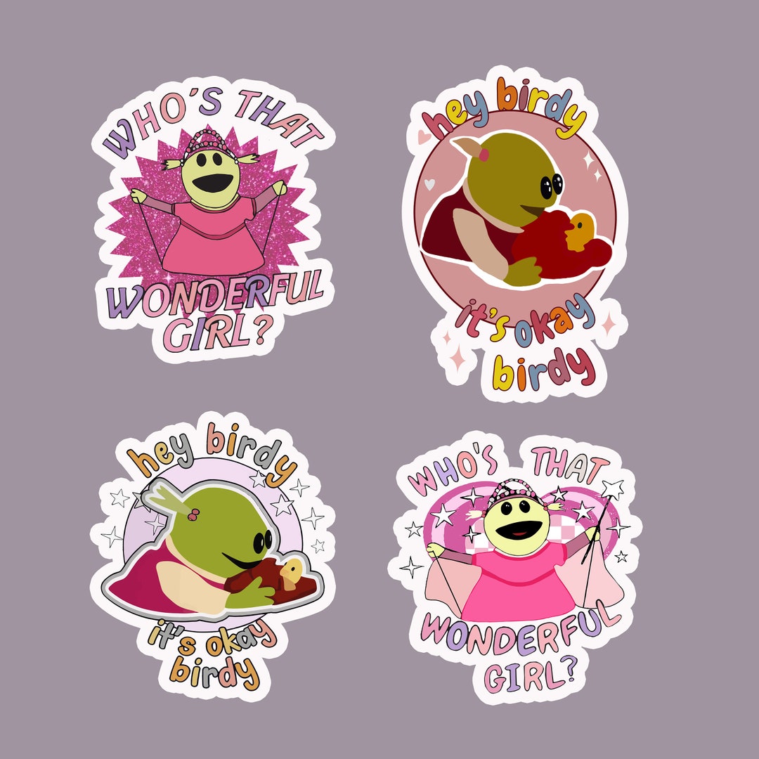 Nanalan Stickers, Who's That Wonderful Girl Sticker, Nanalan Meme ...
