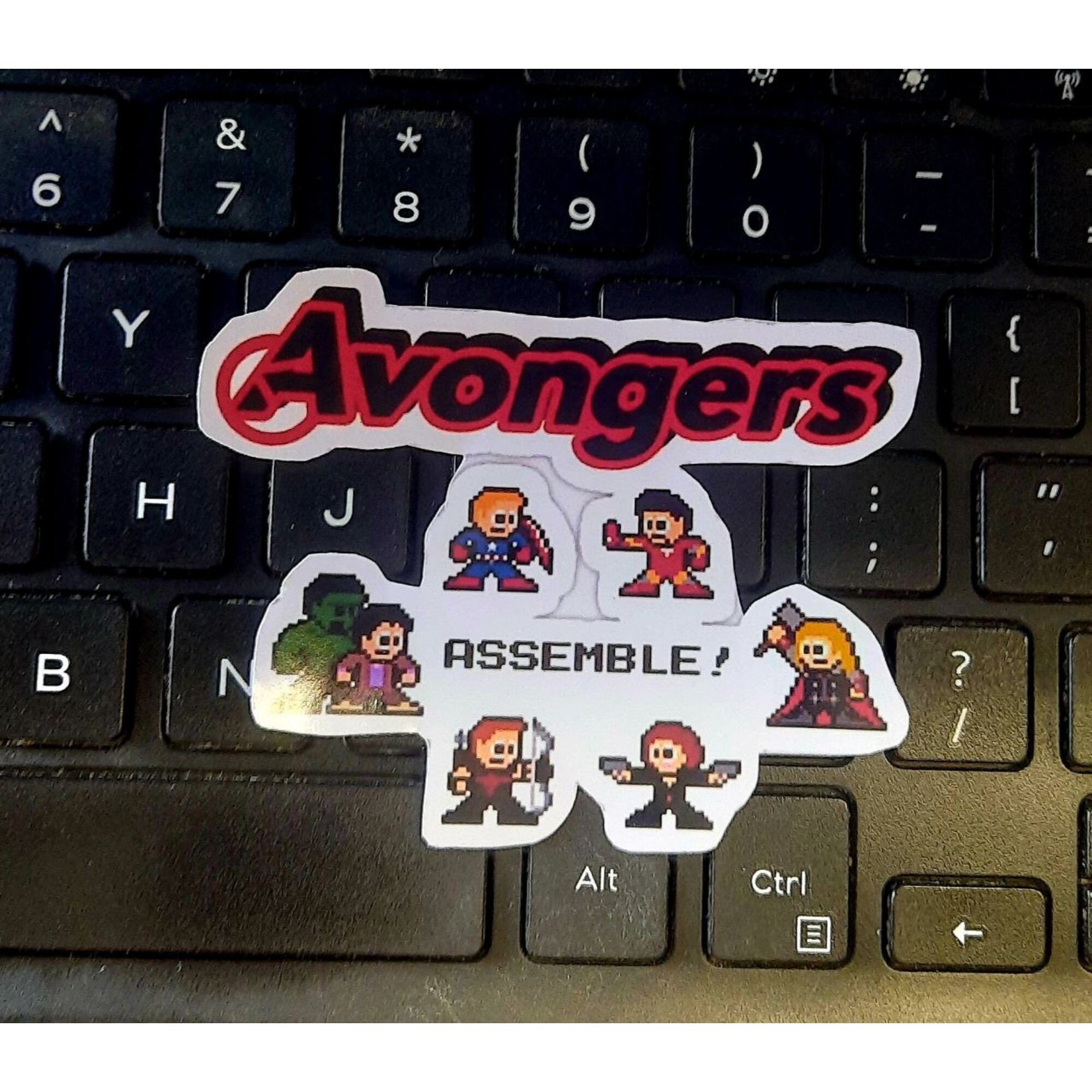 Avongers Avengers Logo Sticker Superhero Comic Stickers Laptop - Etsy