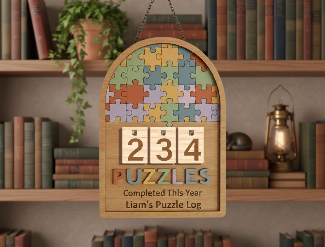 Personalized Jigsaw Puzzle Tracker, Track Puzzles Completed This Year ...