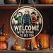 Horror Characters Welcome Sign | Creepy Halloween Porch Decor - Etsy