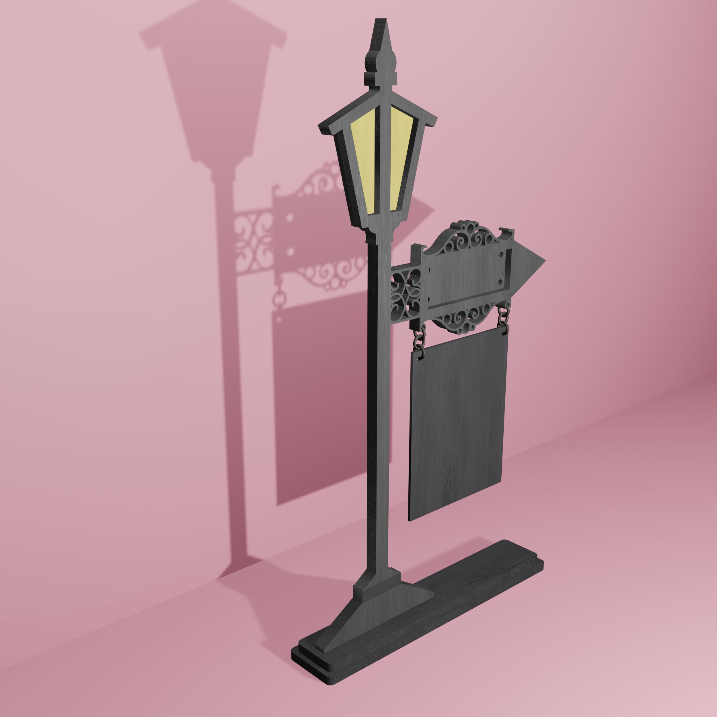 Interchangeable Post Sign SVG, Small Sign Stand Laser Cut File SVG ...