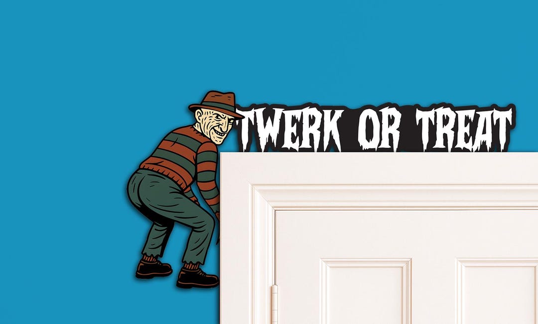 Horror Icons Twerking Door Corner Decal – Halloween “twerk or Treat ...