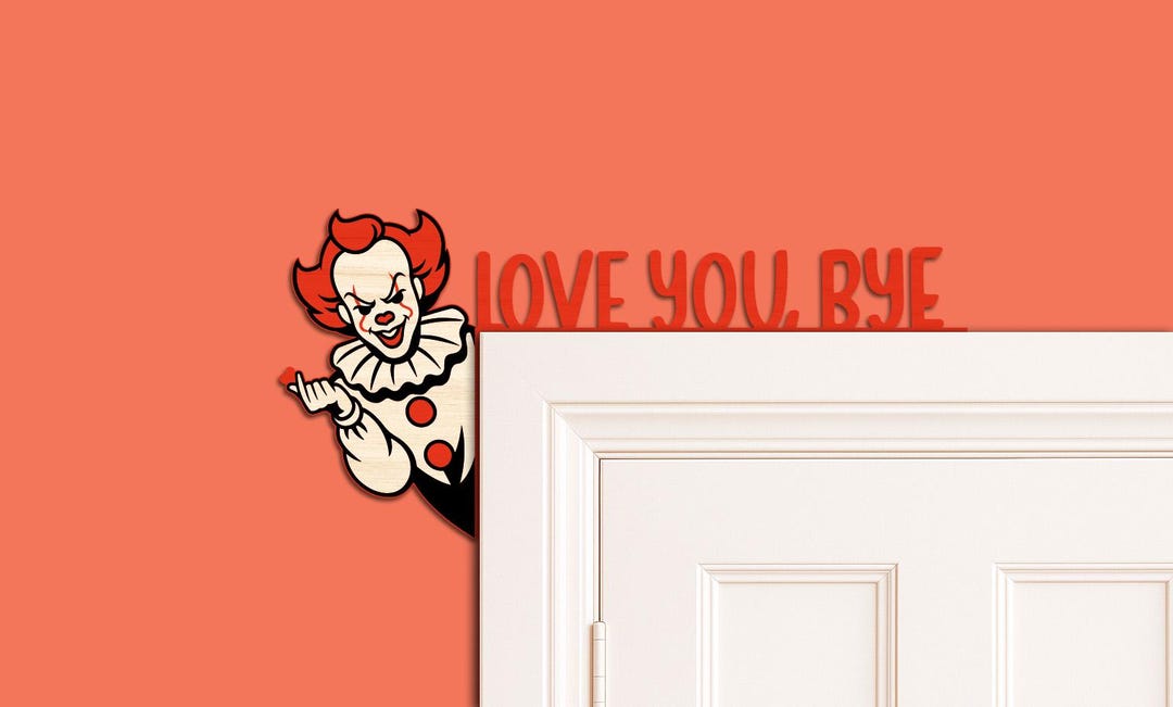 Creepy Cute Halloween Door Edge Decoration – “love You, Bye” Horror ...
