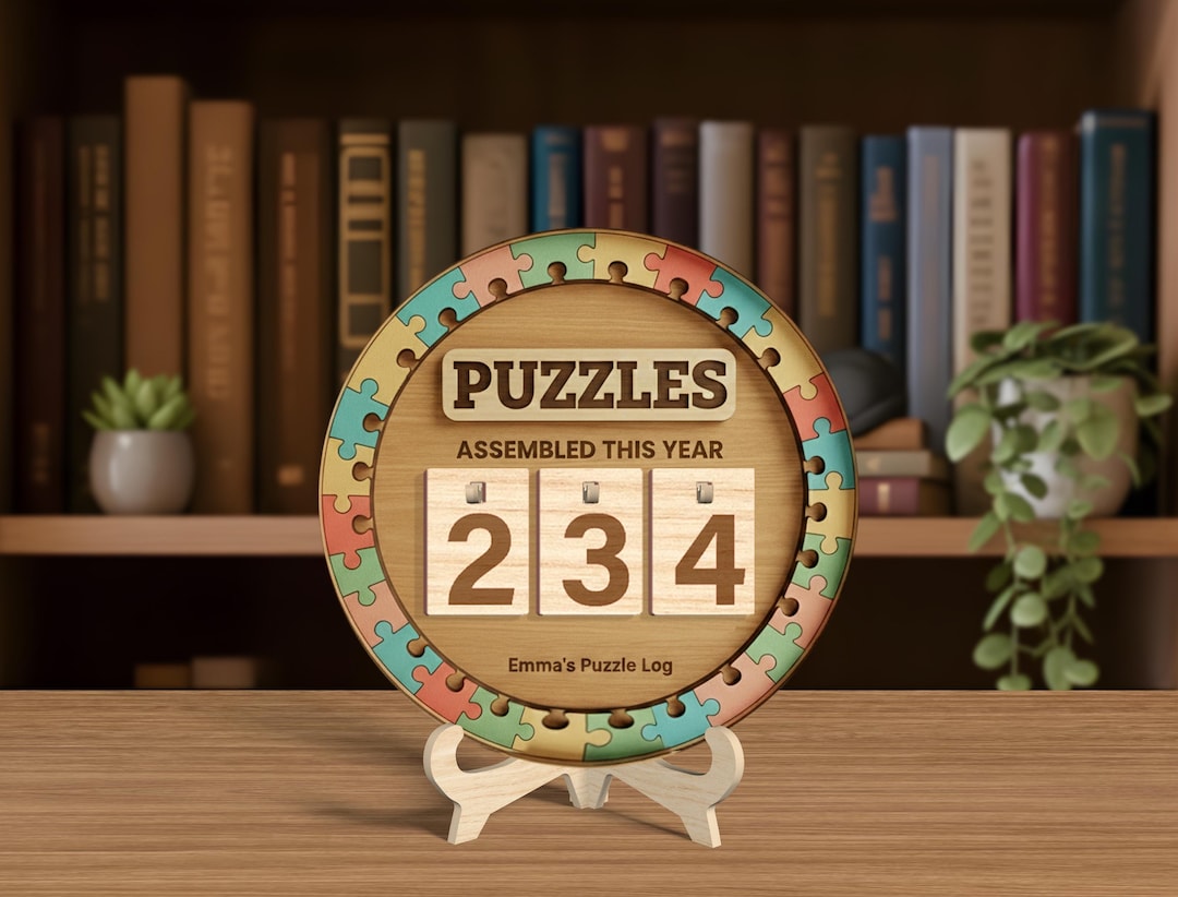 Puzzle Progress Tracker, Piece by Piece Display, Personalized Puzzle ...