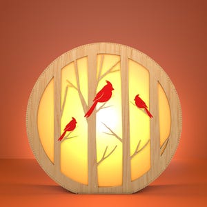 Memorial Cardinal Lantern SVG, Laser Cut Candle Holder (digital ...