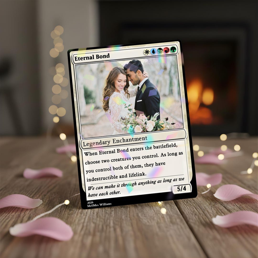 Custom Personalized MTG Style Trading Card | Unique Anniversary ...