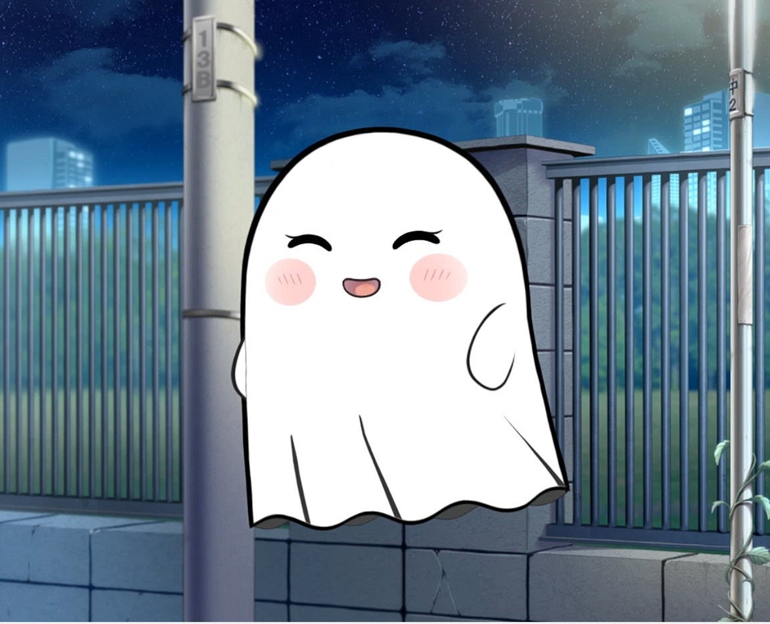 Chibi Ghost Vtuber Fully Rigged Live2d Model - Etsy