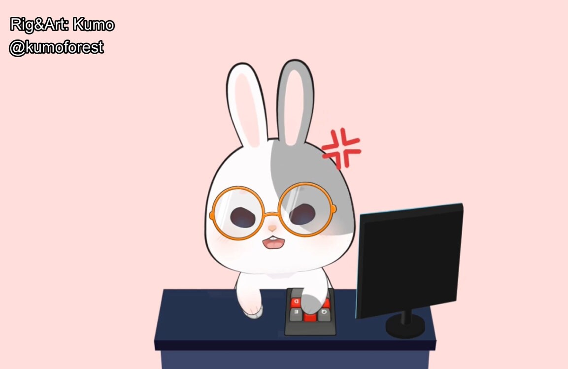 Chibi Rabbit Vtuber Fully Rigged Live2d Model - Etsy Australia