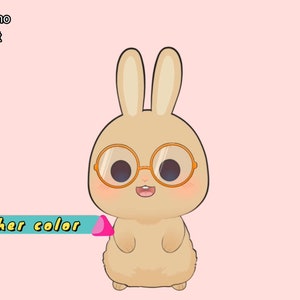 Chibi Rabbit Vtuber Fully Rigged Live2d Model - Etsy Australia