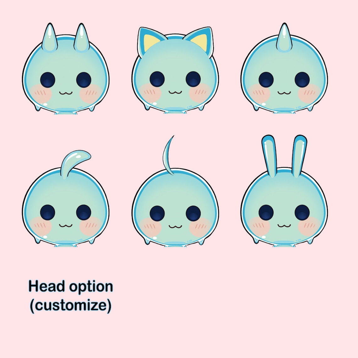 Chibi Slime Vtuber Fully Rigged Live2d Model - Etsy