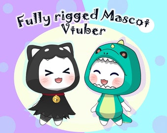 Chibi Slime Vtuber Fully Rigged Live2d Model - Etsy