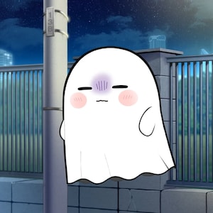 Chibi Ghost Vtuber Fully Rigged Live2d Model - Etsy