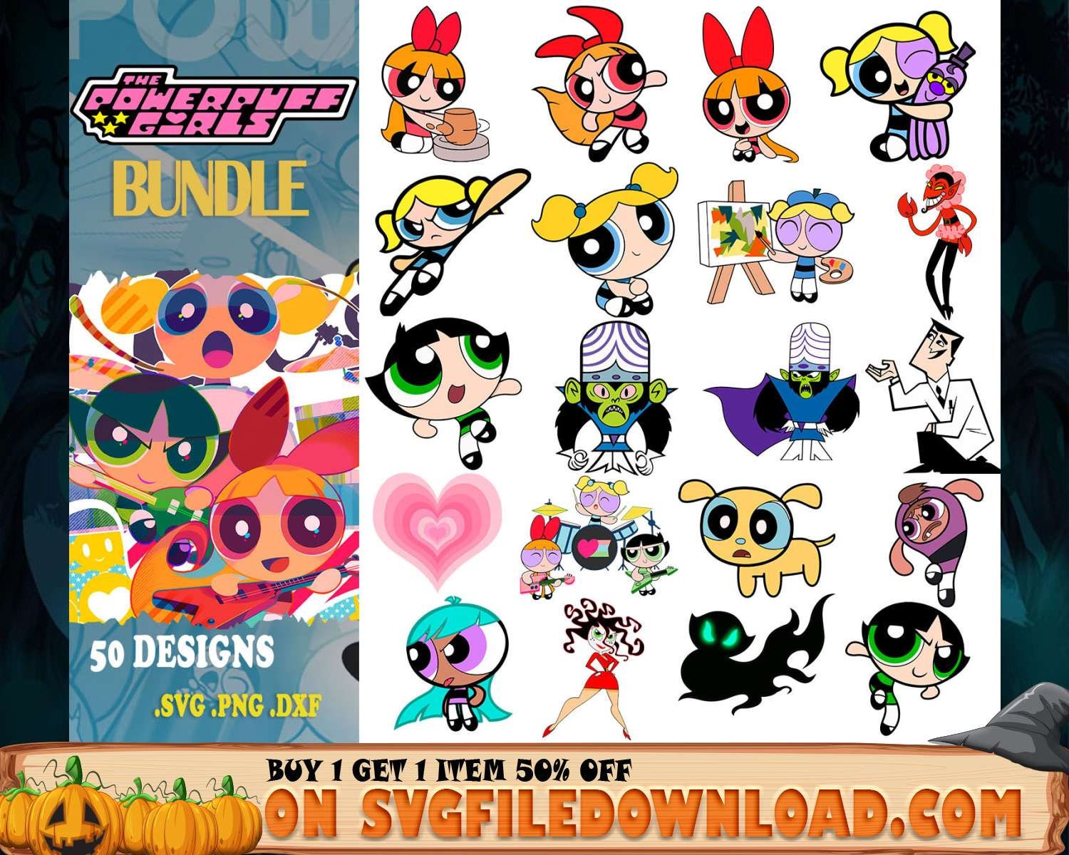 Powerpuff Girls Svgpowerpuff Girls Bundlepowerpuff Girls Etsy In 2021