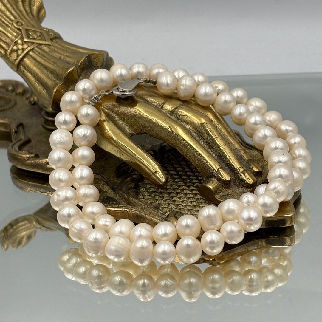 Vintage Teng Yue Freshwater Pearl Necklace C1970s//free Shipping Usa ...