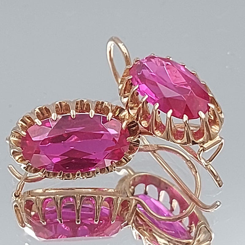 Russian Ruby Jewelry - Etsy