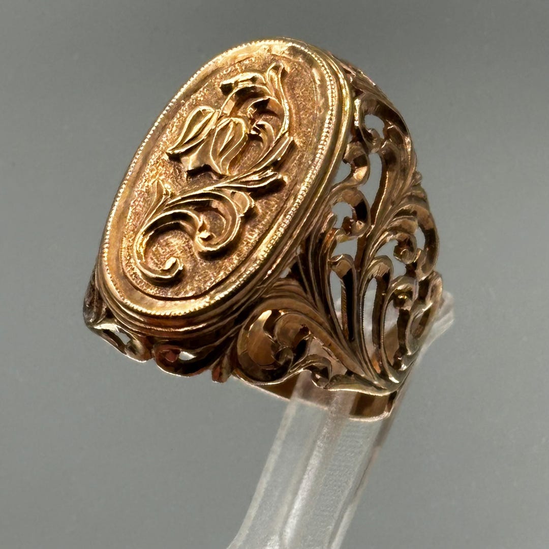 Gorgeous Vintage Original Solid Rose Gold 583 14k Ring Soviet Ring - Etsy