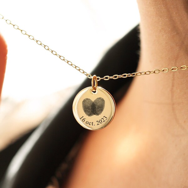 Fingerprint Necklace - Etsy