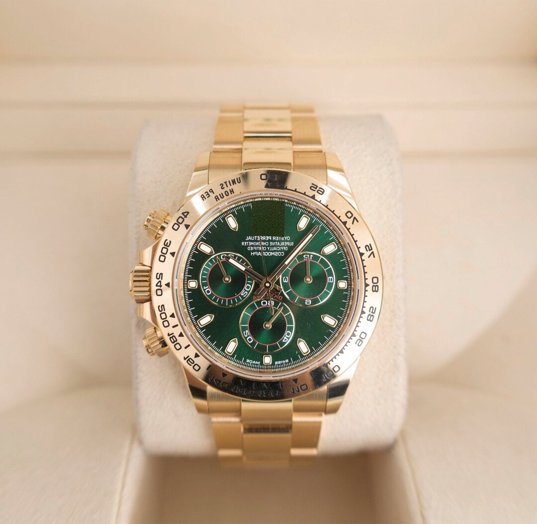 Daytona Green Gold Watch Men Watches Daytona Gold - Etsy